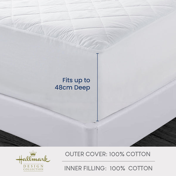 Hallmark Pure Cotton Mattress Protector - Biztex Pte Ltd